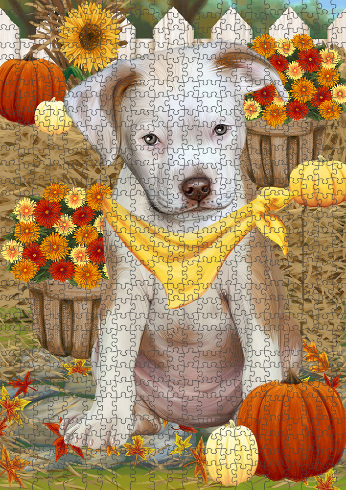 Fall Autumn Greeting Dog Cat Pet Jigsaw Puzzle with Photo Tin 1000 Pc ...
