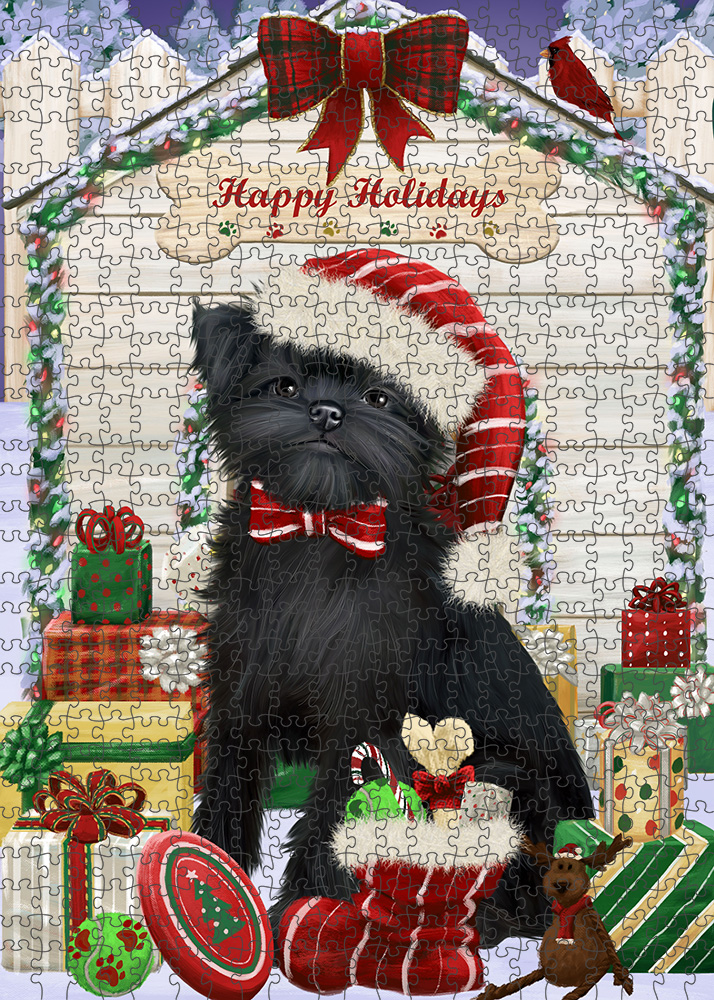 Christmas Dog Cat with Presents Pet Jigsaw Puzzle with Photo Tin 500pcs ...