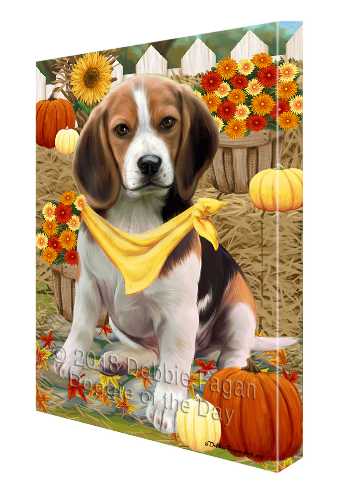 Fall Autumn Greeting Dog Cat Pet Photo Lovers Canvas Wall Art D?cor ...