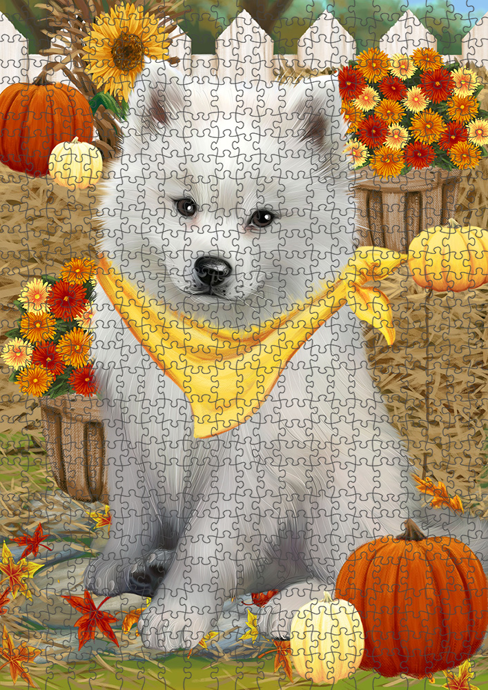 Fall Autumn Greeting Dog Cat Pet Jigsaw Puzzle Games for Adults 500 Pc ...