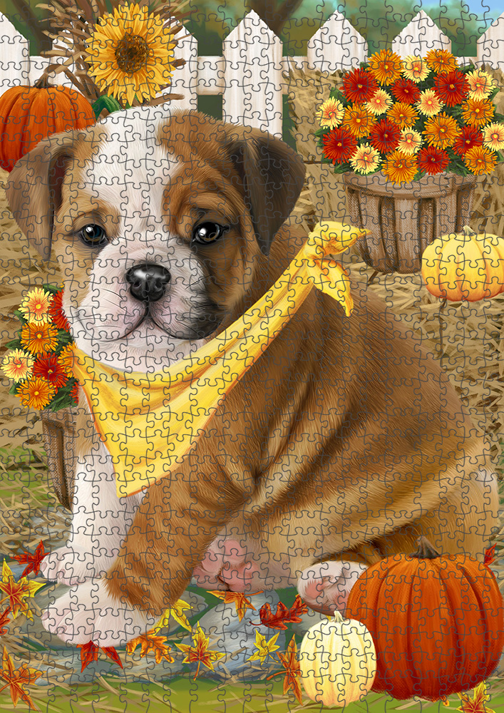 Fall Autumn Greeting Dog Cat Pet Jigsaw Puzzle Games for Adults 500 Pc ...