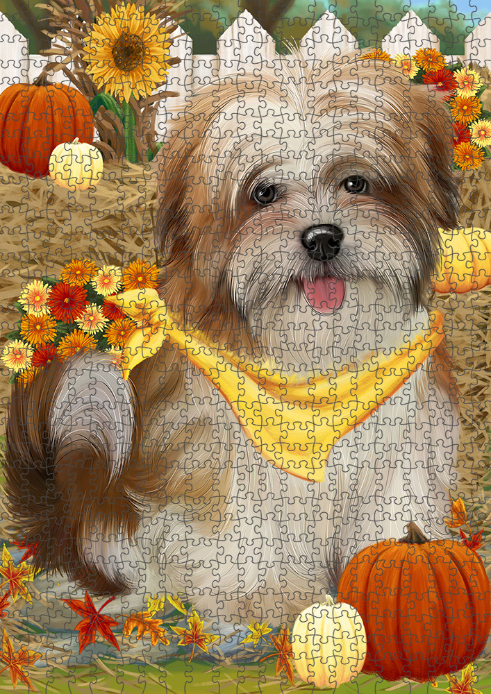 Fall Autumn Greeting Dog Cat Pet Jigsaw Puzzle Games for Adults1000 Pc ...