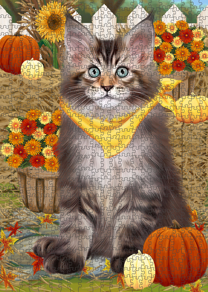 Fall Autumn Greeting Dog Cat Pet Jigsaw Puzzle Games for Adults1000 Pc ...