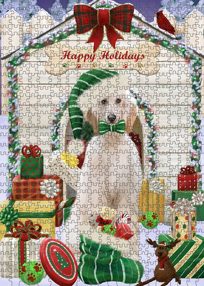 Christmas Dog Cat with Presents Pet Jigsaw Puzzle with Photo Tin 500pcs ...