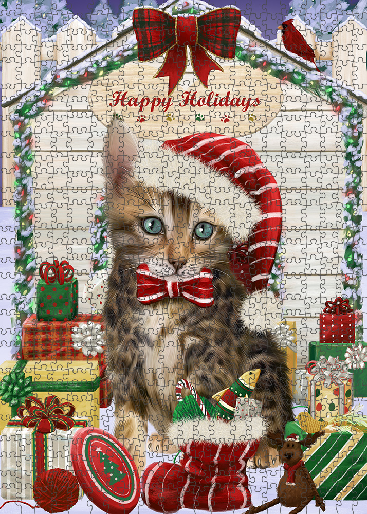 Christmas Dog Cat with Presents Pet Jigsaw Puzzle with Photo Tin 1000 ...