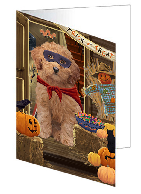 Halloween Trick or Treat Dog Cat Pet Lovers Greeting Invitation Card ...