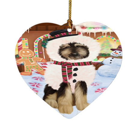 Gingerbread Snowman Dog Cat Pet Photo Heart Christmas Tree Ornament ...