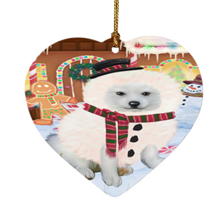 Gingerbread Snowman Dog Cat Pet Photo Heart Christmas Tree Ornament ...
