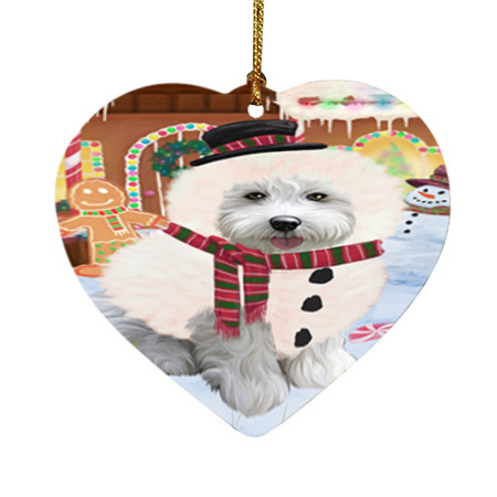 Gingerbread Snowman Dog Cat Pet Photo Heart Christmas Tree Ornament ...