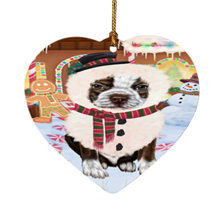Gingerbread Snowman Dog Cat Pet Photo Heart Christmas Tree Ornament ...