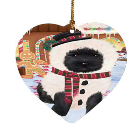 Gingerbread Snowman Dog Cat Pet Photo Heart Christmas Tree Ornament ...