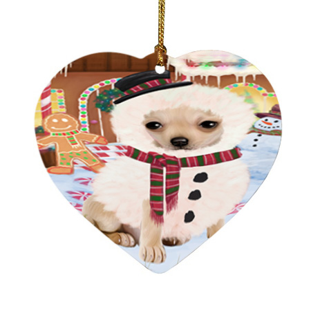 Gingerbread Snowman Dog Cat Pet Photo Heart Christmas Tree Ornament ...