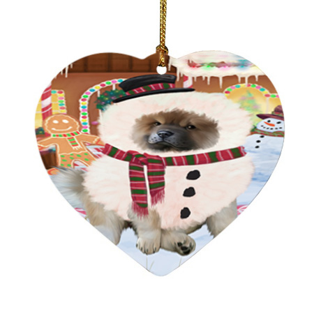 Gingerbread Snowman Dog Cat Pet Photo Heart Christmas Tree Ornament ...