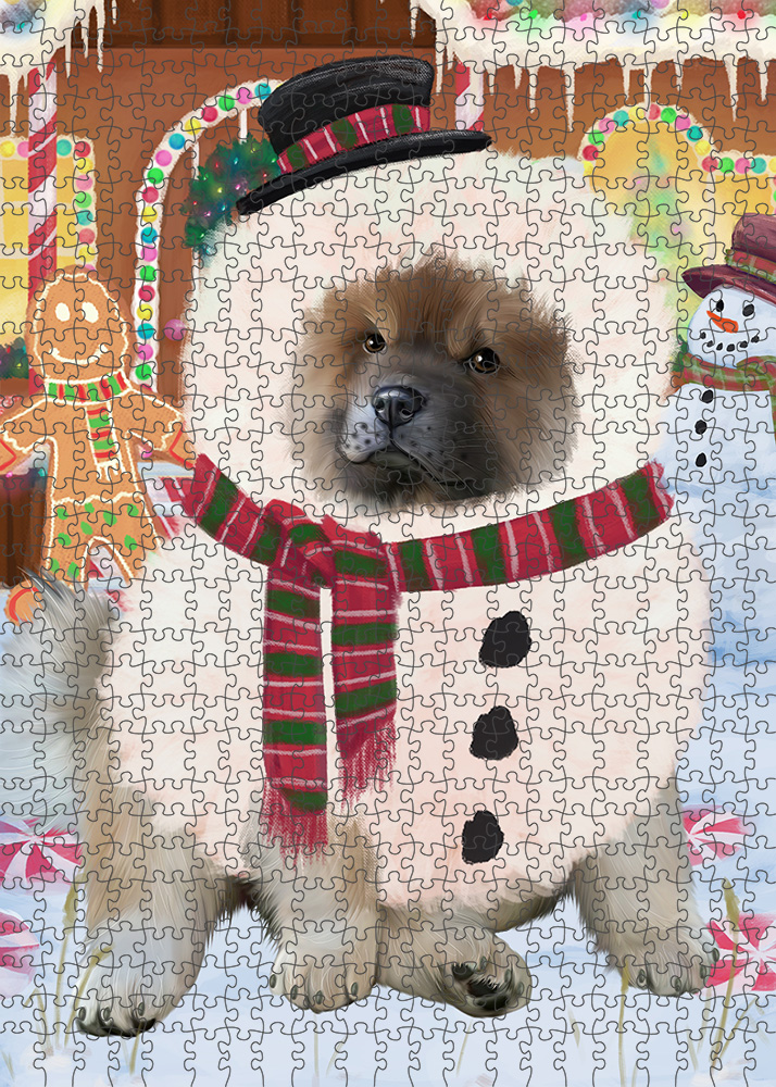 Christmas Gingerbread Snowman Dog Cat Pet Photo Jigsaw Puzzle Games for ...
