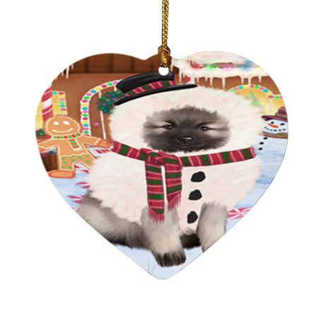 Gingerbread Snowman Dog Cat Pet Photo Heart Christmas Tree Ornament ...