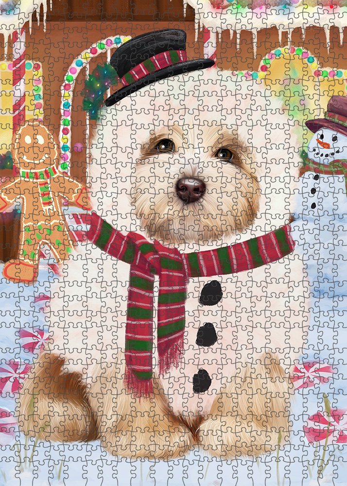 Christmas Gingerbread Snowman Dog Cat Pet Photo Jigsaw Puzzle Games for ...