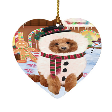 Gingerbread Snowman Dog Cat Pet Photo Heart Christmas Tree Ornament ...