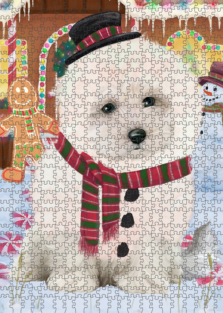 Christmas Gingerbread Snowman Dog Cat Pet Photo Jigsaw Puzzle Games for ...