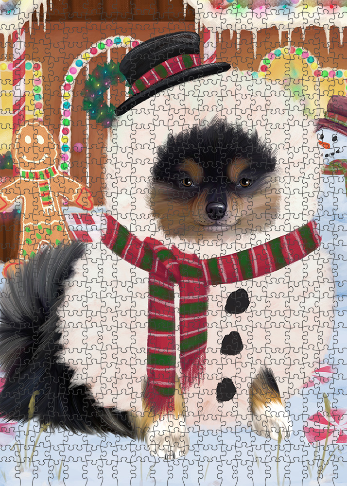 Christmas Gingerbread Snowman Dog Cat Pet Photo Jigsaw Puzzle Games for ...