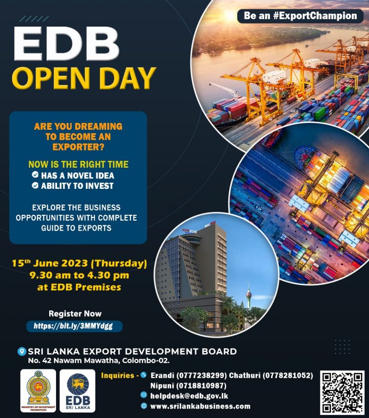 EDB Open Day on 15th June 2023 - Adaderana Biz English | Sri Lanka Business News