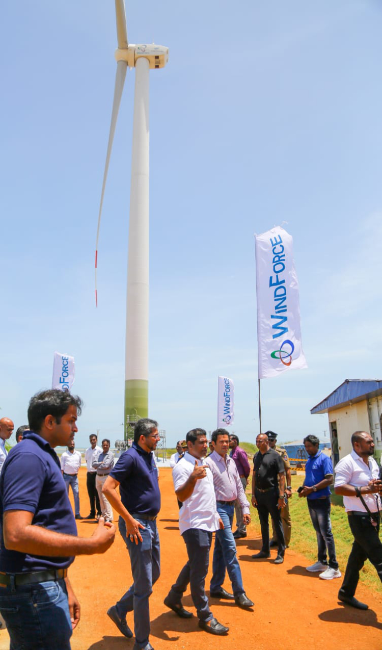 Green Milestone: Hiruras Wind Power Plant Inauguration by WindForce - Adaderana Biz English ...