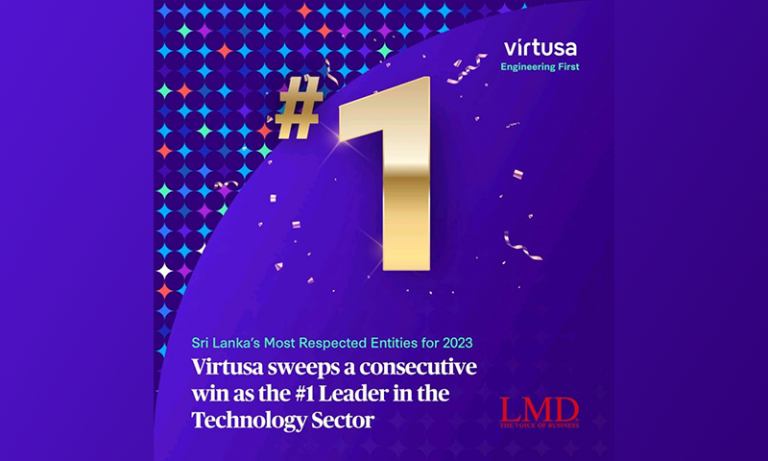 Virtusa Named No.1 in Technology Sector among Sri Lanka’s Most Respected Entities for 2023 ...