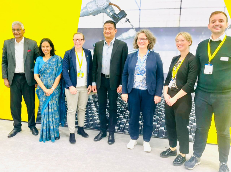 State Minister of Investment Promotion Dilum Amunugama leads the first-ever official Sri Lankan ...