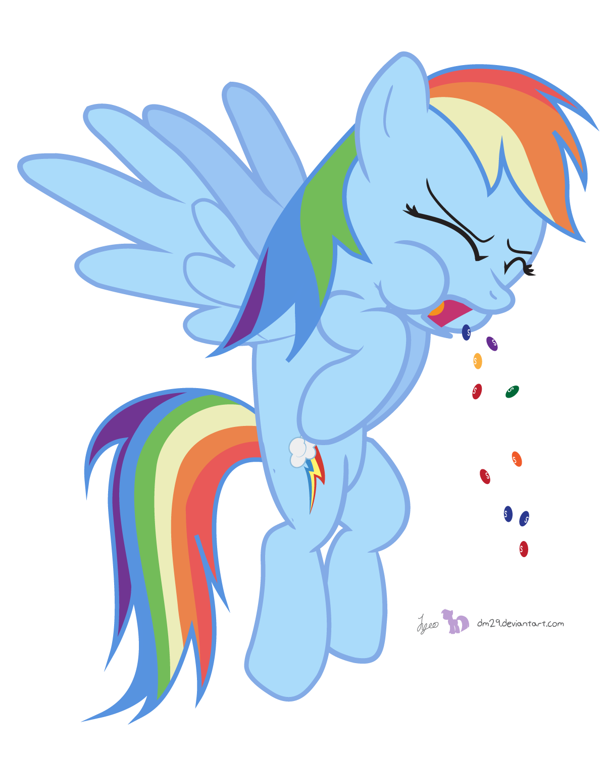 rainbow dash (skittles) drawn by dm29 - Bronibooru
