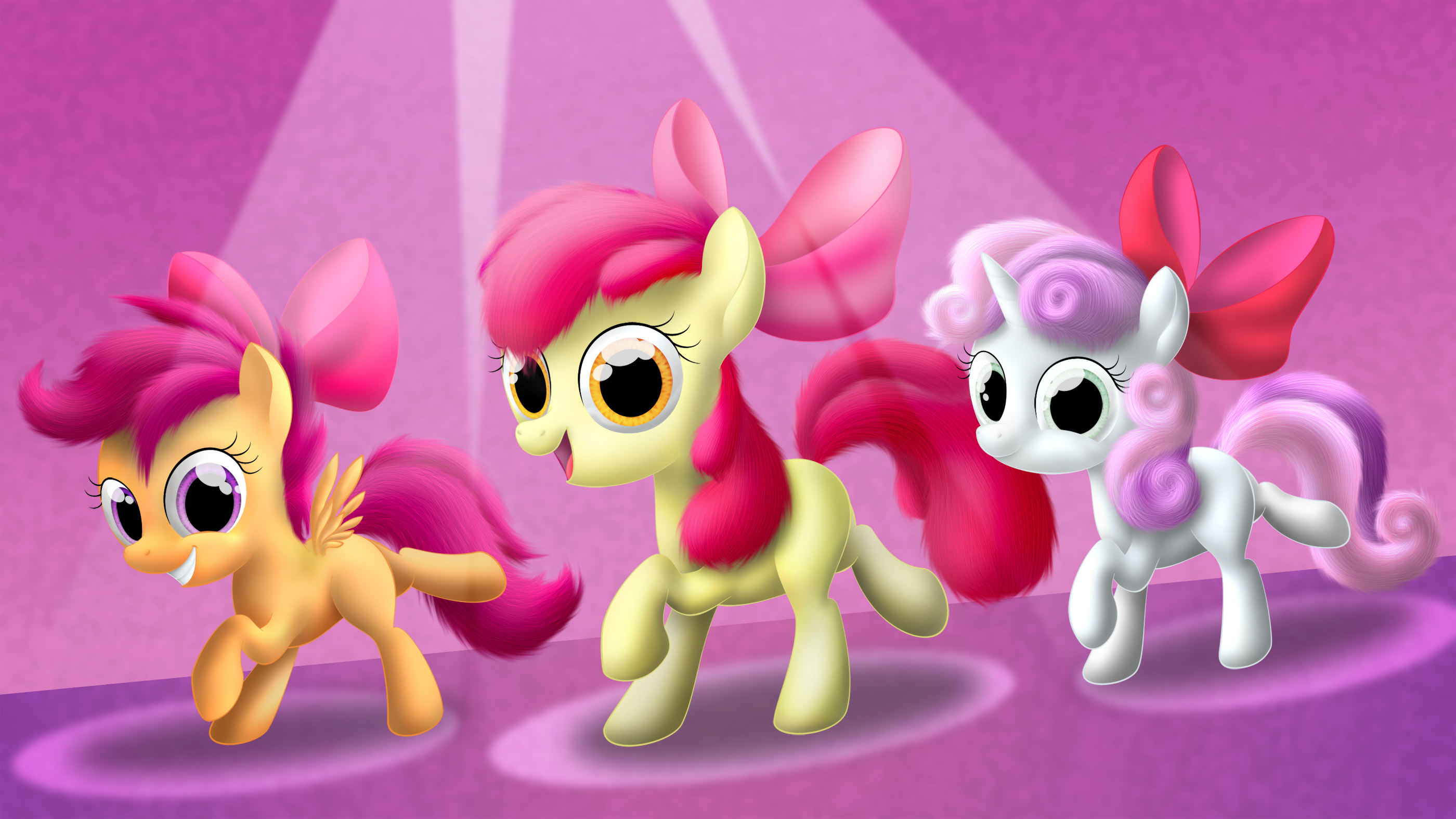 apple bloom, cutie mark crusaders, scootaloo, and sweetie belle drawn by dcencia - Bronibooru