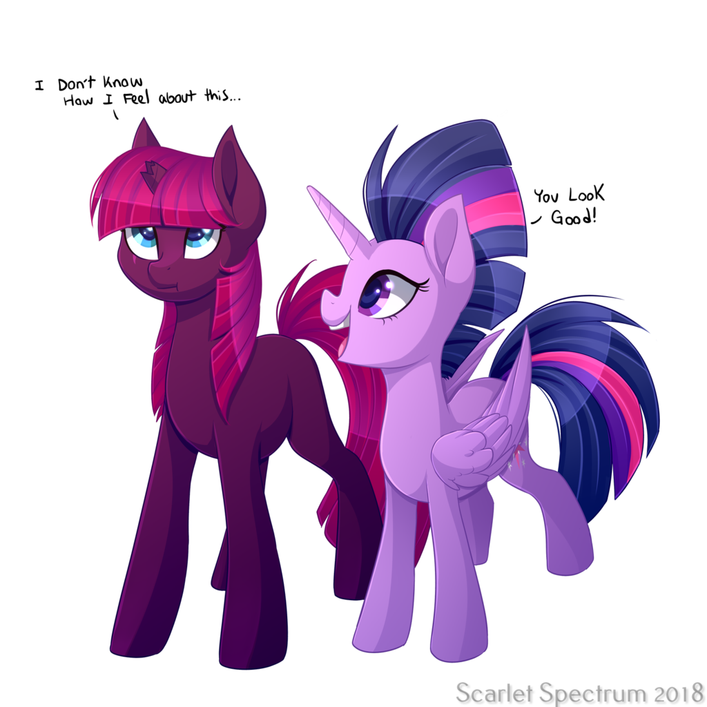 Princess Twilight Tempest Shadow And Twilight Sparkle Drawn By