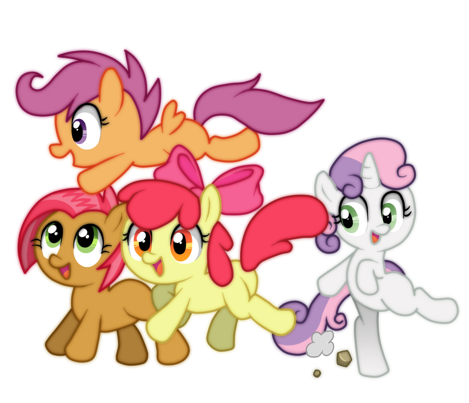 apple bloom, babs seed, cutie mark crusaders, scootaloo, and sweetie belle drawn by ...