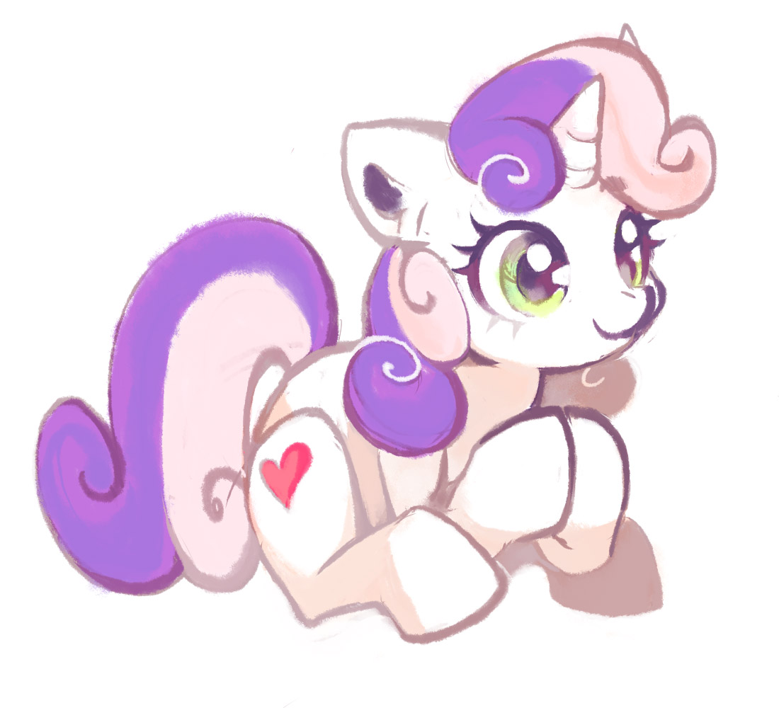 sweetie belle drawn by tkmartin - Bronibooru