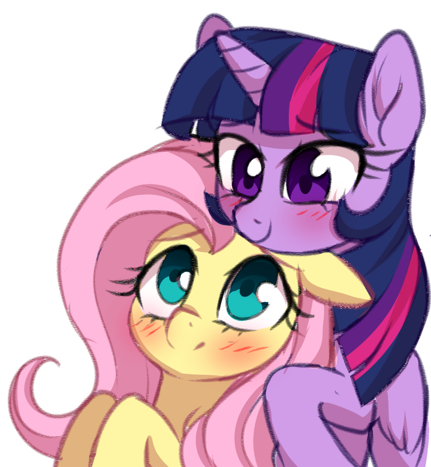 fluttershy, princess twilight, and twilight sparkle drawn by verawitch - Bronibooru
