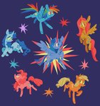 applejack, fluttershy, main six, pinkie pie, princess twilight, and others drawn by astro eden ...