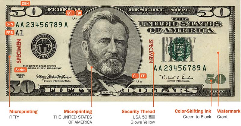 More Fake Cash A 5 Bill Made To Look Like A 50 Bill Murfreesboro 