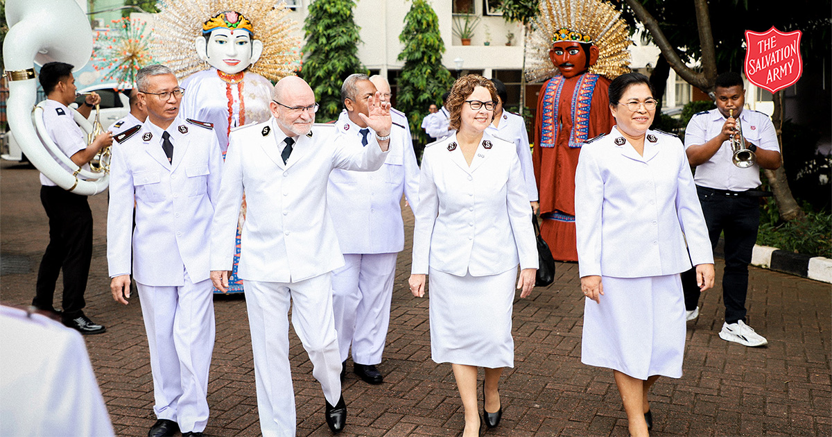 The Salvation Army International - Indonesia Territory joyfully welcomes international leaders