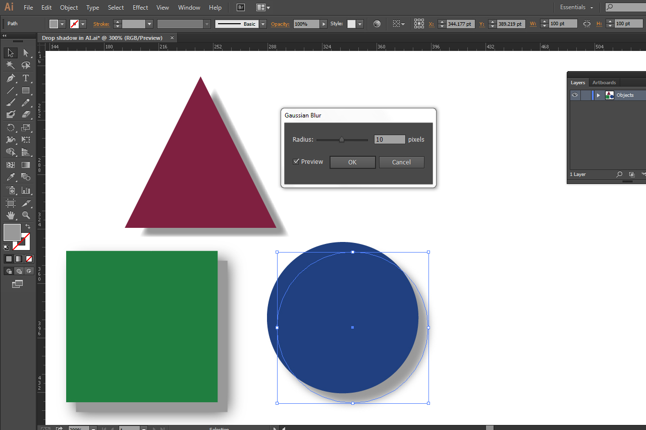 How To Create A Drop Shadow In Illustrator Techwalla