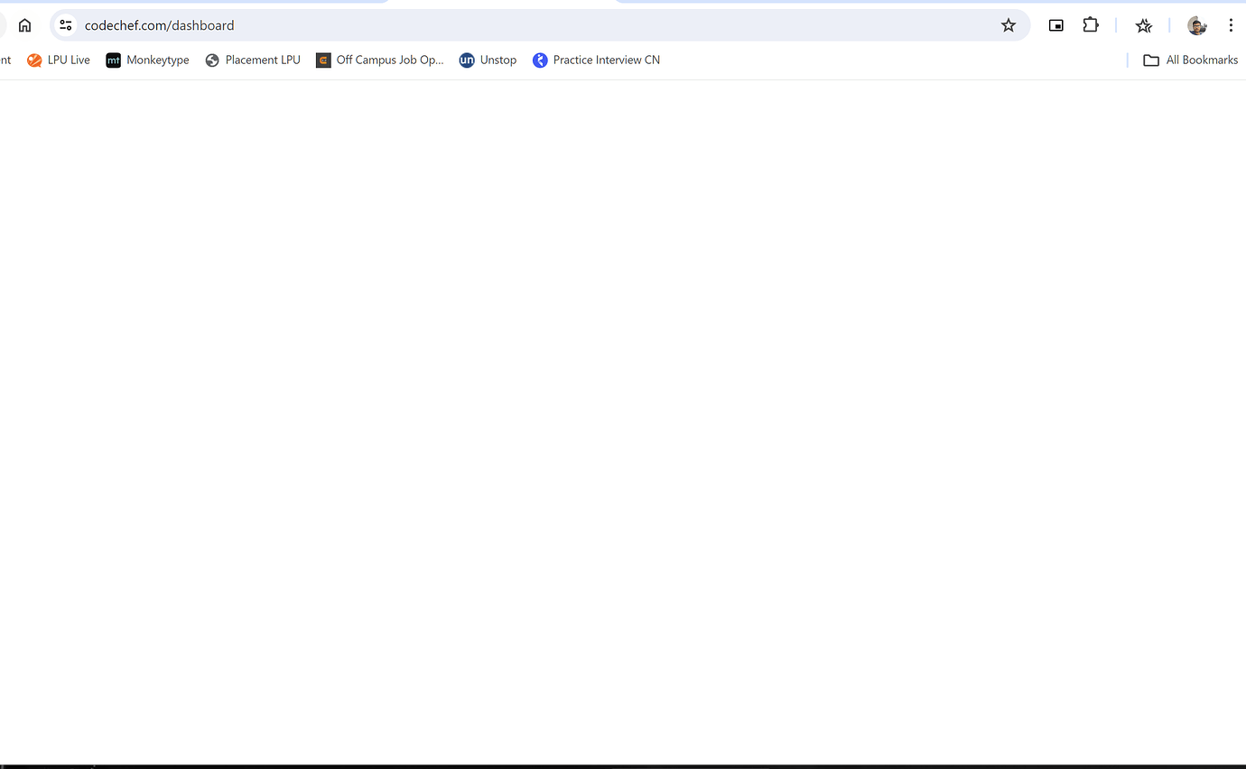 After Login Error While Page Is Blank Bug Reports CodeChef Discuss