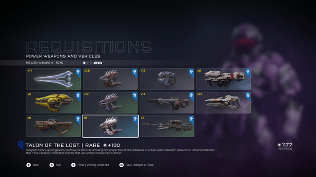 halo 5 req weapons