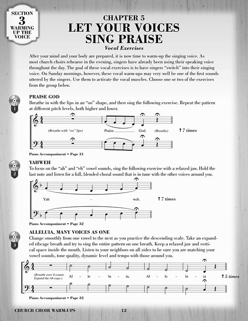 Church Choir Warm-Ups Sheet Music by Janet Day (SKU: 00119163 ...