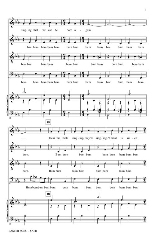 Easter Song Sheet Music by Anne Herring (SKU: 00121469) - Stanton's ...