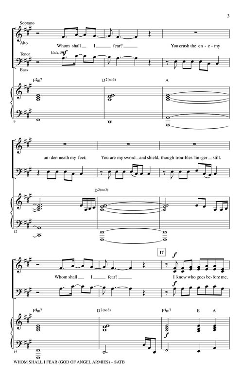 Whom Shall I Fear (God of Angel Armies) Sheet Music by Harold Ross (SKU ...