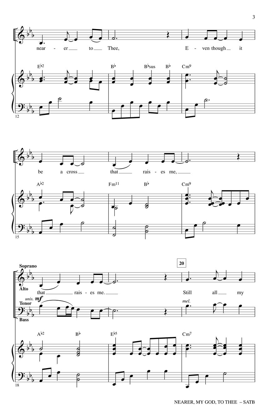 Nearer My God To Thee Sheet Music by Heather Sorenson (SKU: 00130549 ...