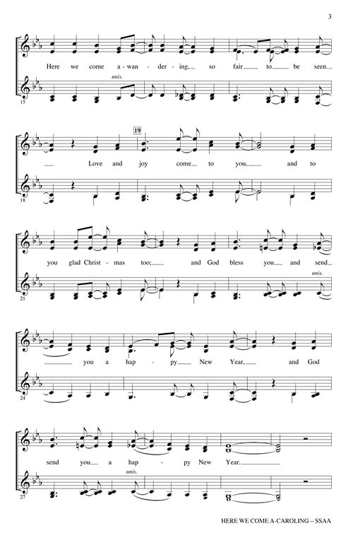 Here We Come A-Caroling Sheet Music by Kirby Shaw (SKU: 00143060 ...