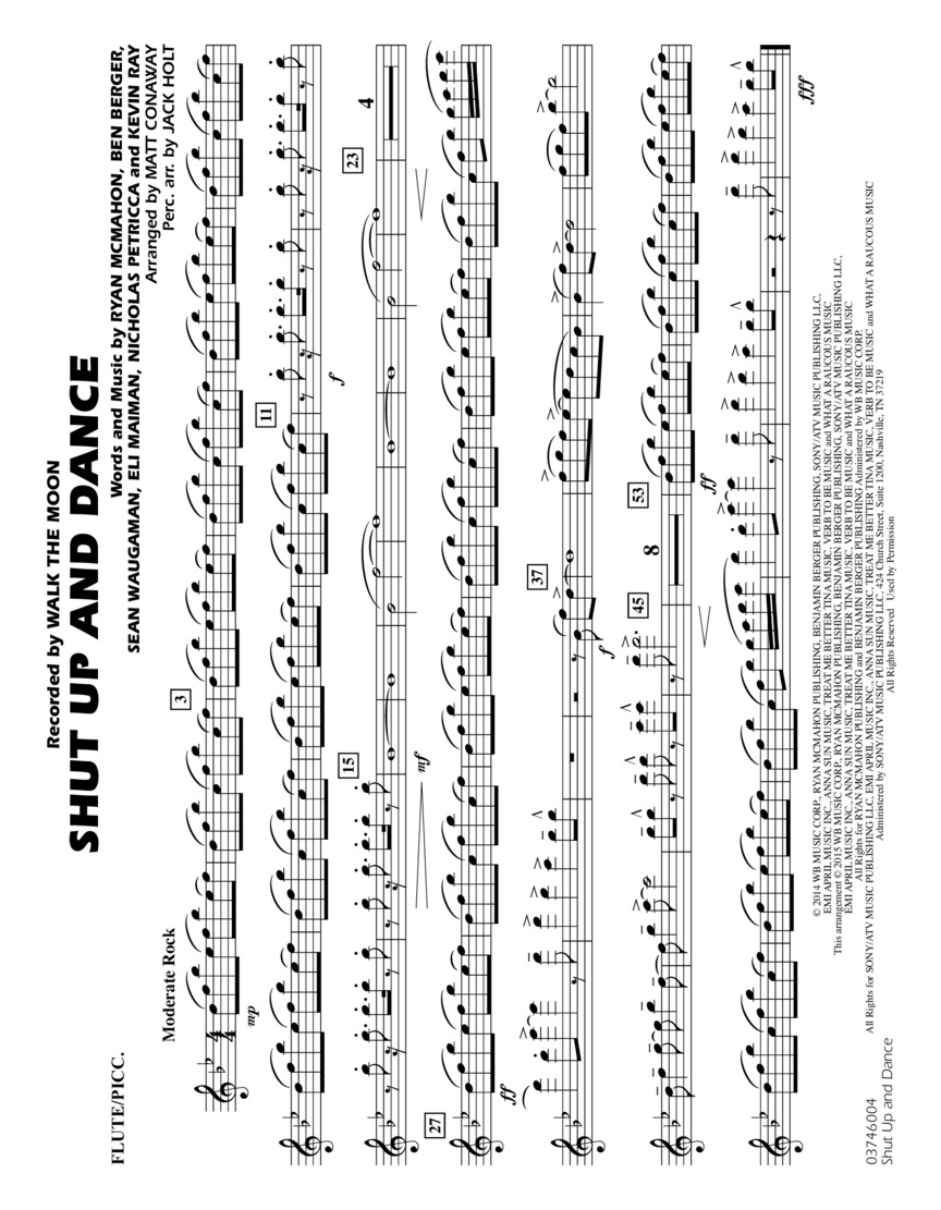 Shut Up and Dance Sheet Music by Conaway/Holt (SKU: 03746004) - Stanton ...