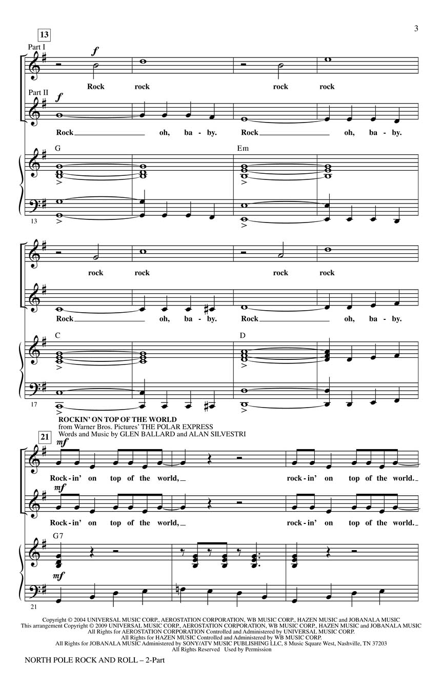 North Pole Rock and Roll (Medley) Sheet Music by Mac Huff (SKU ...
