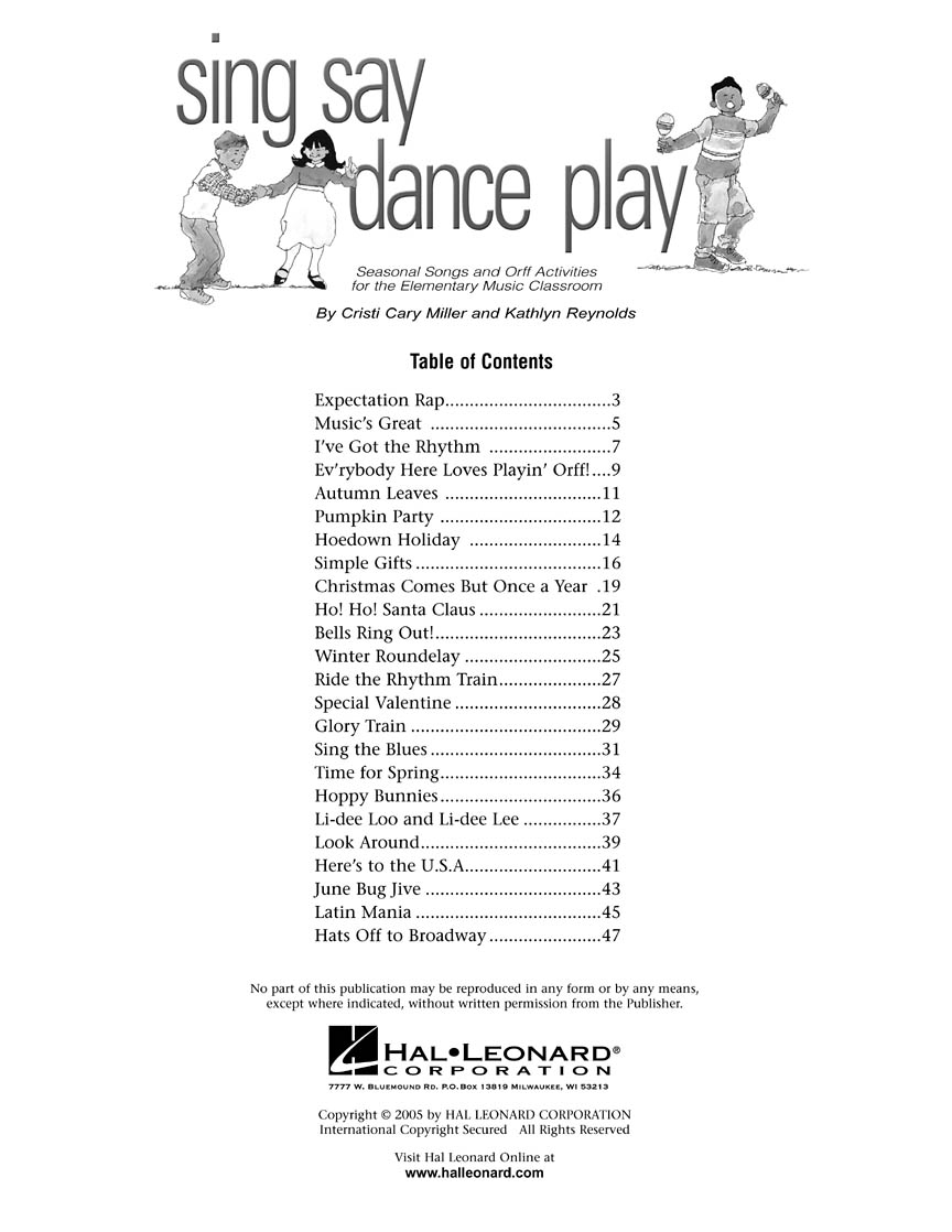 Sing Say Dance Play Sheet Music by Christoph Parkening (SKU: 09970911 ...