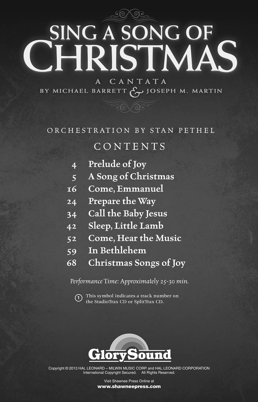 Sing A Song of Christmas Sheet Music by Barrett/Martin (SKU: 35028868 ...