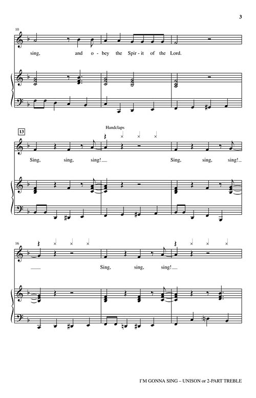 I'm Gonna Sing Sheet Music by Audrey Snyder (SKU: 35031064) - Stanton's ...