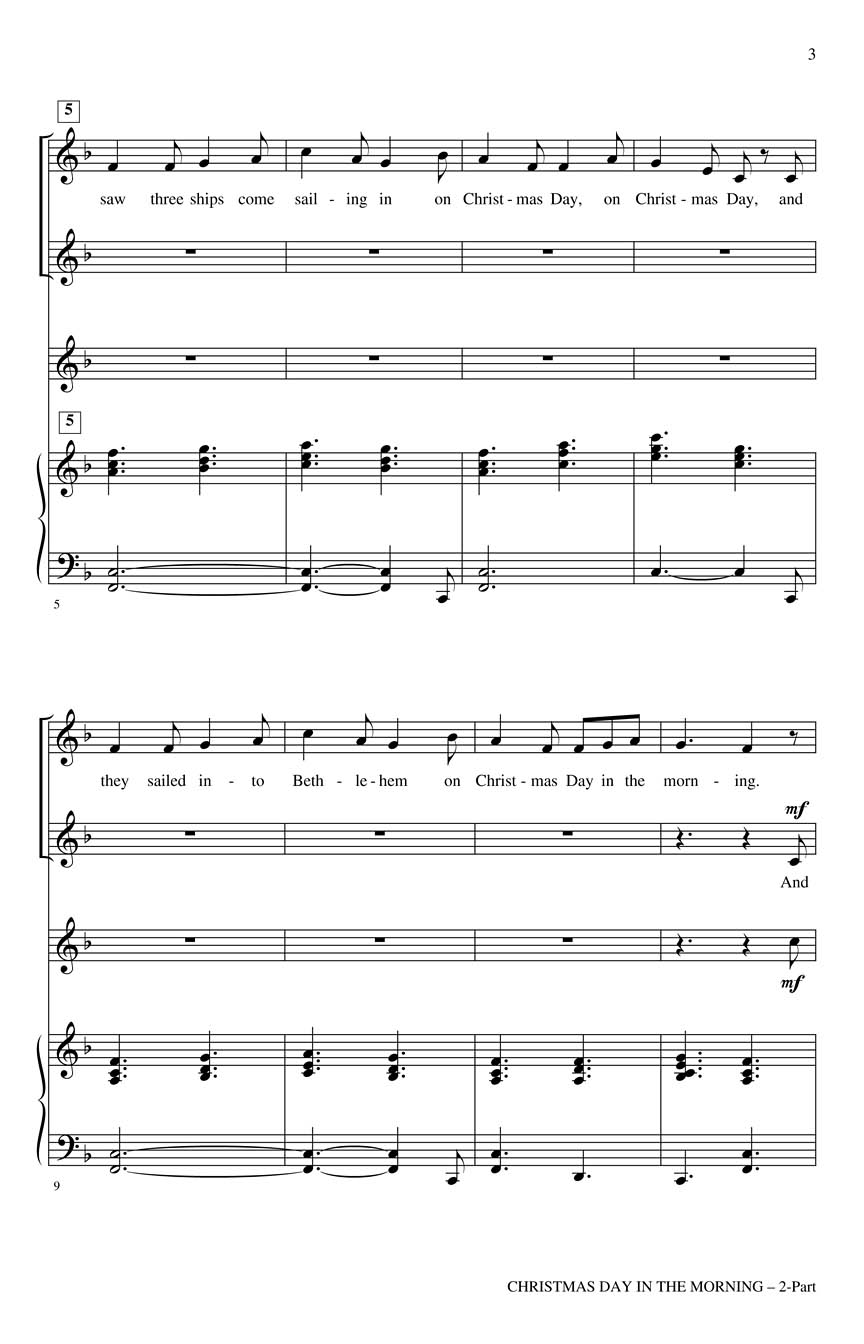 Christmas Day In The Morning Sheet Music by Donnelly/Strid (SKU ...